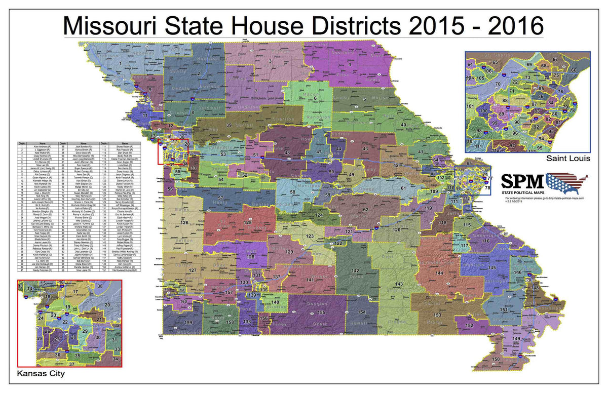 State Political Maps: Missouri